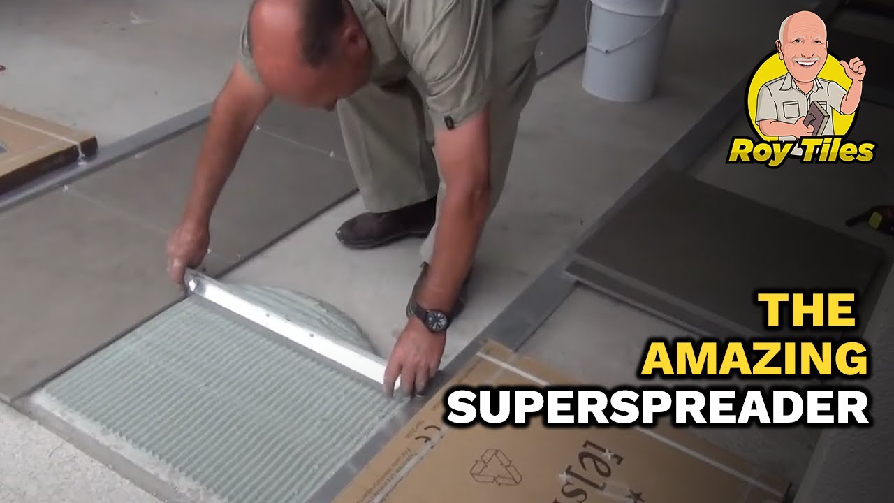 The amazing DIY SPREADER For DIY Tiling - Roy Tiles - YouTube
