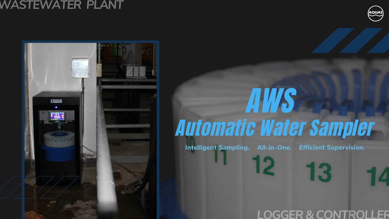 AWS Automatic Water Sampler - On-site installation in wastewater plant ...