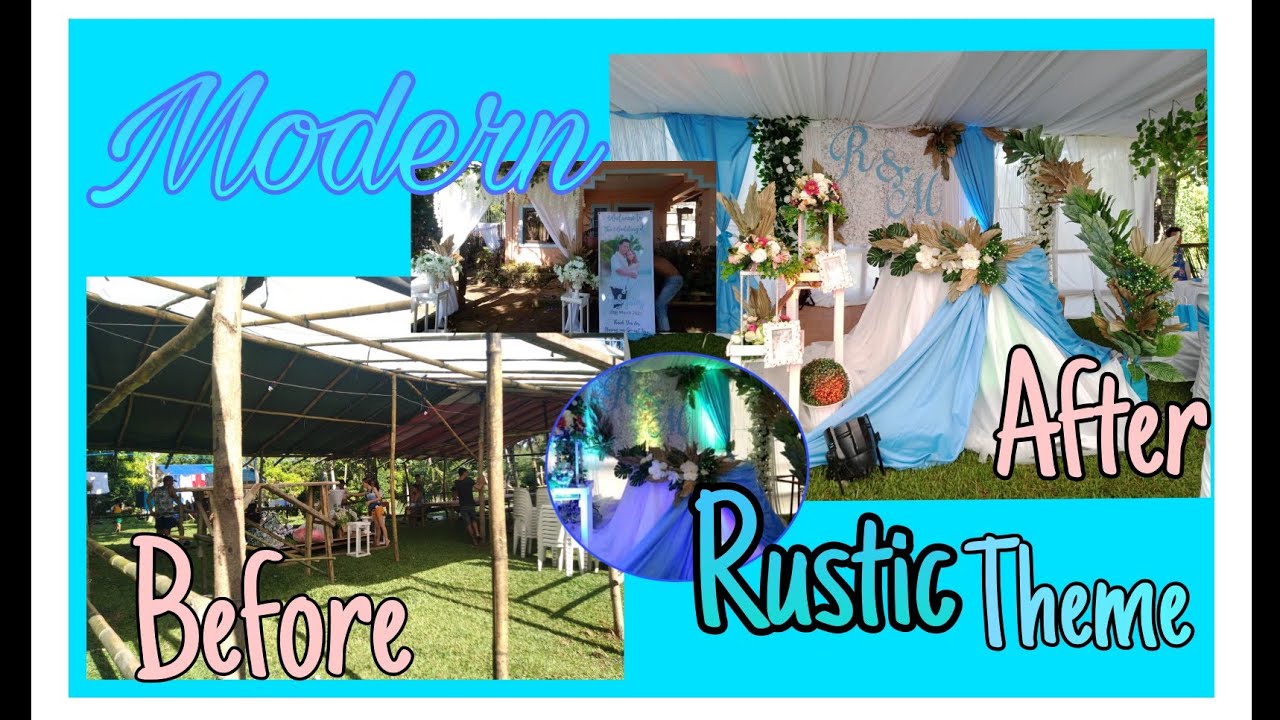 Modern Rustic theme Home based Wedding Reception Design | Arcy&TSD ...