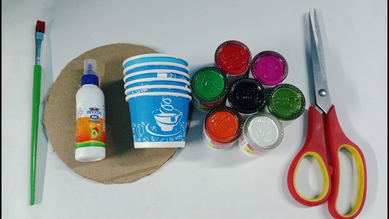 Beautiful Tee Cups Cardboard Wall Hanging !!! Home decor Crafts ...