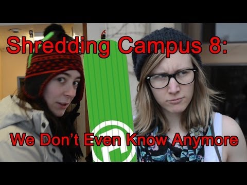 Shredding Campus 8: White Girl Twerks in Booty Shorts in the Middle of Winter