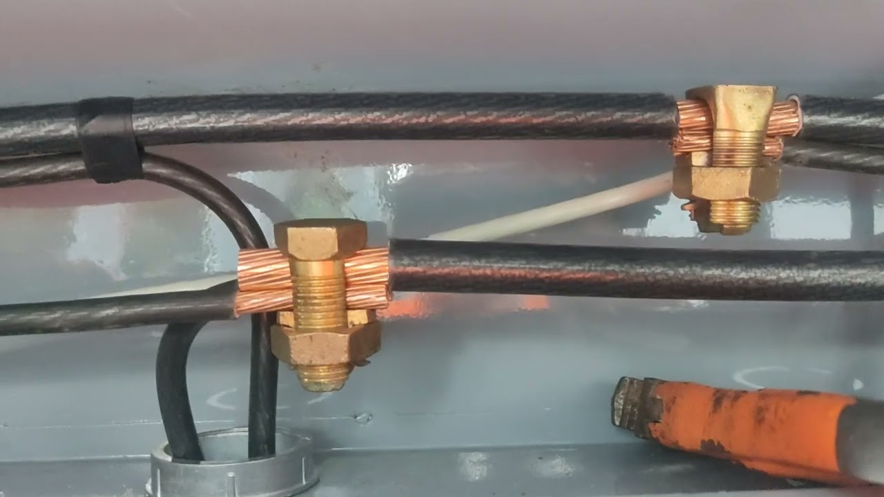 how to install solderless connector on wire gutter - YouTube