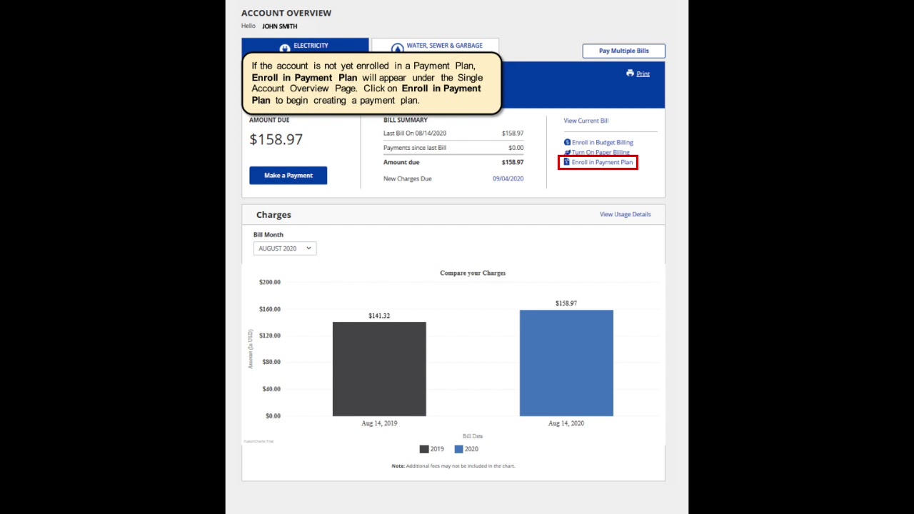 SPU My Utilities Website Tutorial on Payment Plans - YouTube