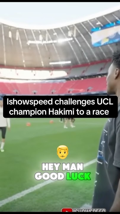 Ishowspeed challenges UCL champion to a race! #funny #fypシ゚viral #ronaldo @IShowSpeed - YouTube