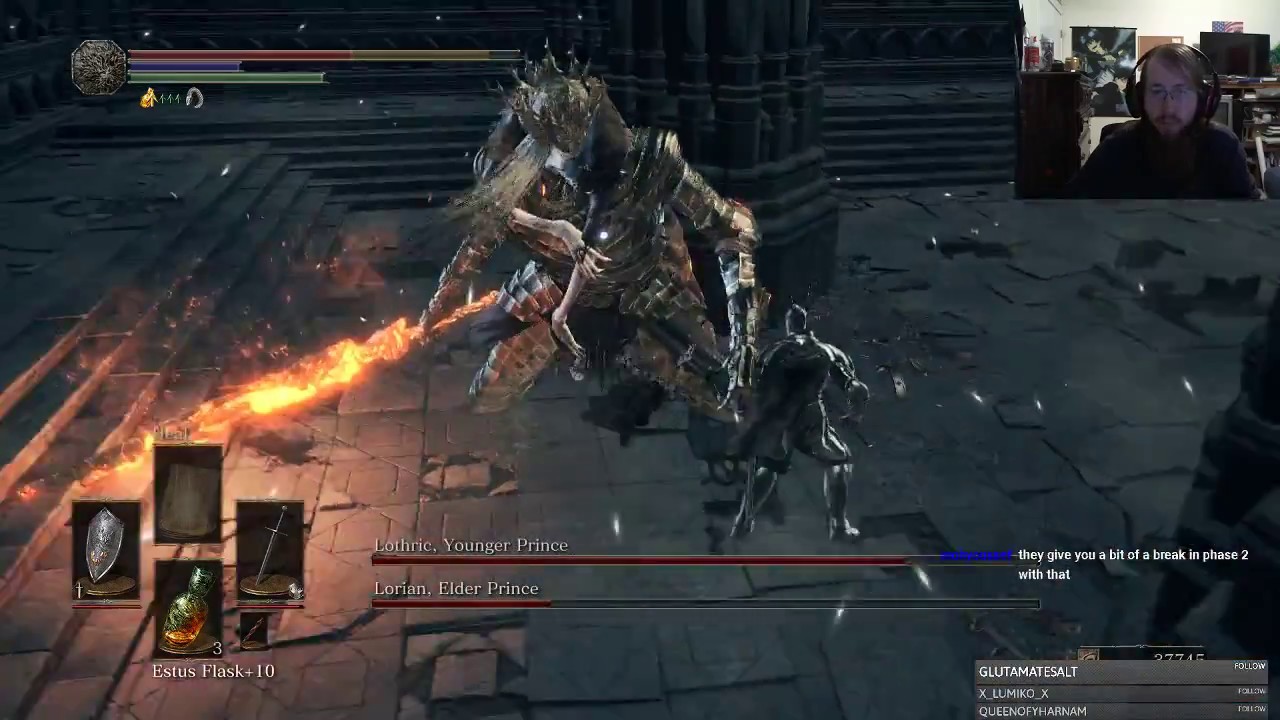 Blind Dark Souls 3 Twin Princes of Lothric - YouTube
