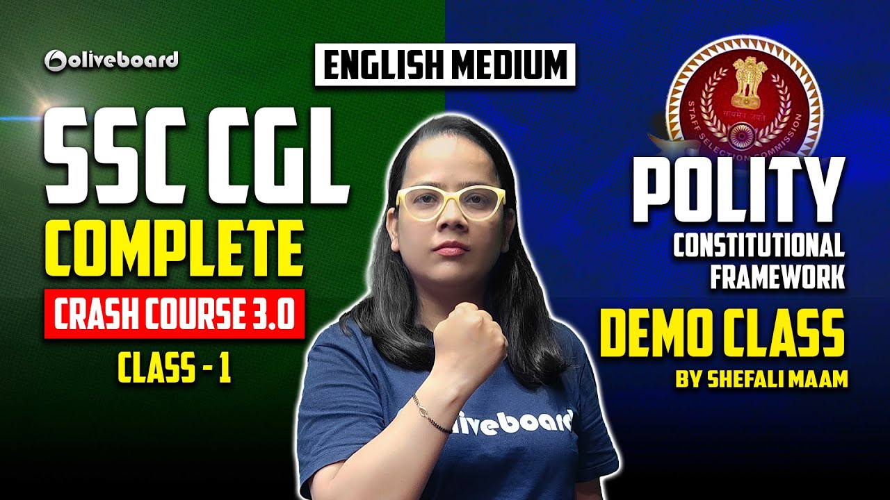 SSC CGL Polity 2025 Crash Course 3.0 | DEMO Class 1 | Constitutional Framework By Shefali Ma'am ...