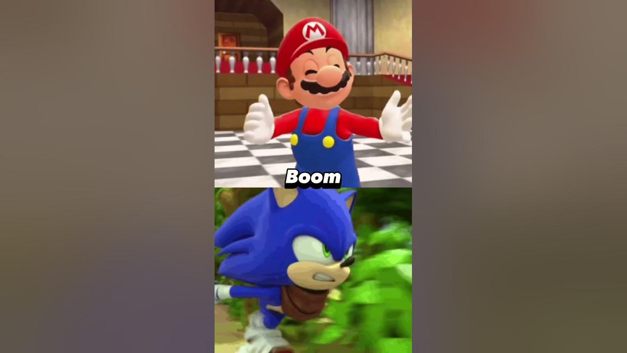 Smg4 Mario vs Sonic - YouTube