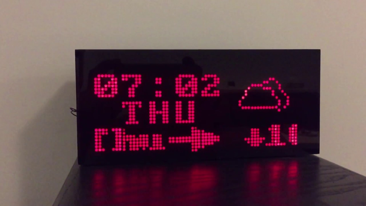 LED Clock - YouTube