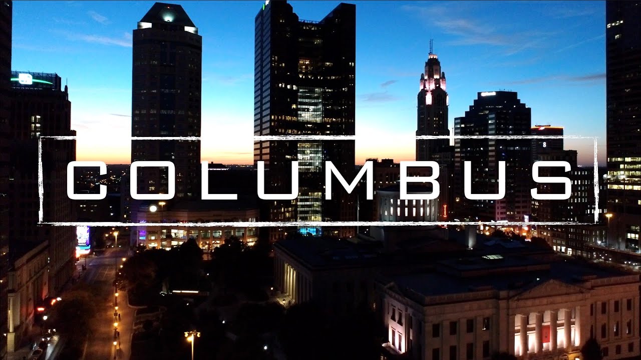 Columbus, Ohio By Night | 4K Drone Footage - YouTube