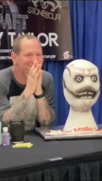 Slipknot’s Corey Taylor Gets The ULTIMATE Birthday Cake - YouTube