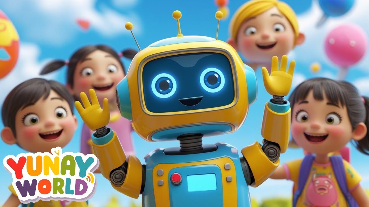 The Friendly Robot 🤖 | Fun Robot Song for Kids | Nursery Rhymes by ...