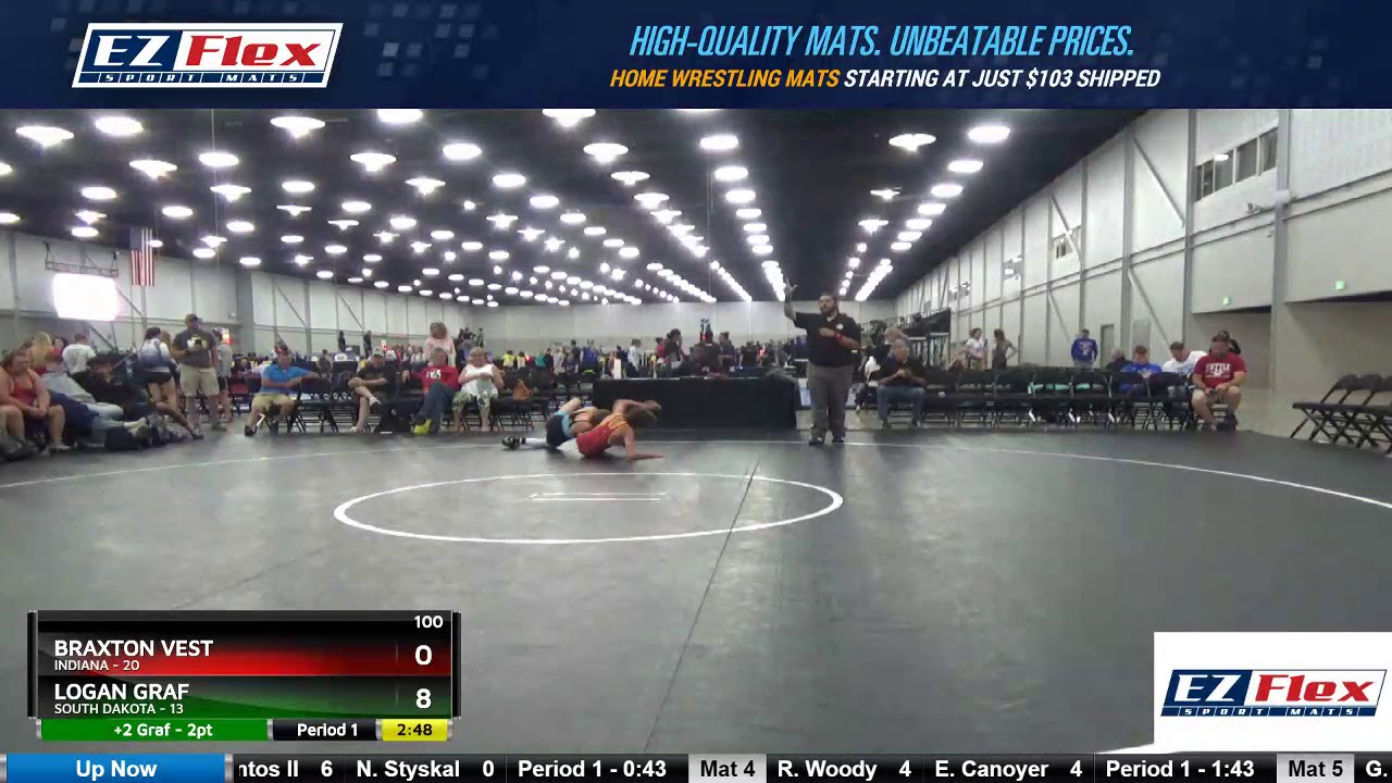 Mat 15 100 Braxton Vest Indiana Vs Logan Graf South Dakota - YouTube