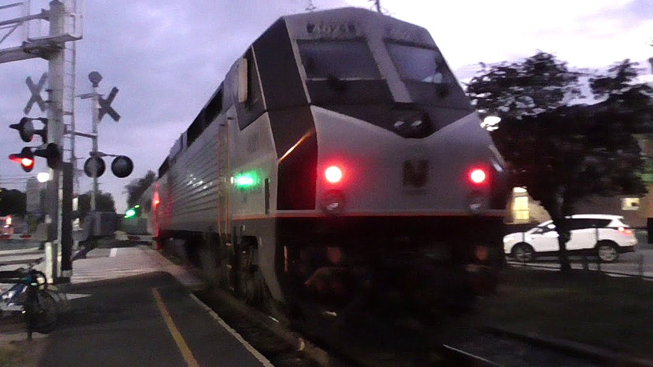 NJ Transit Trains at Emerson Station - YouTube