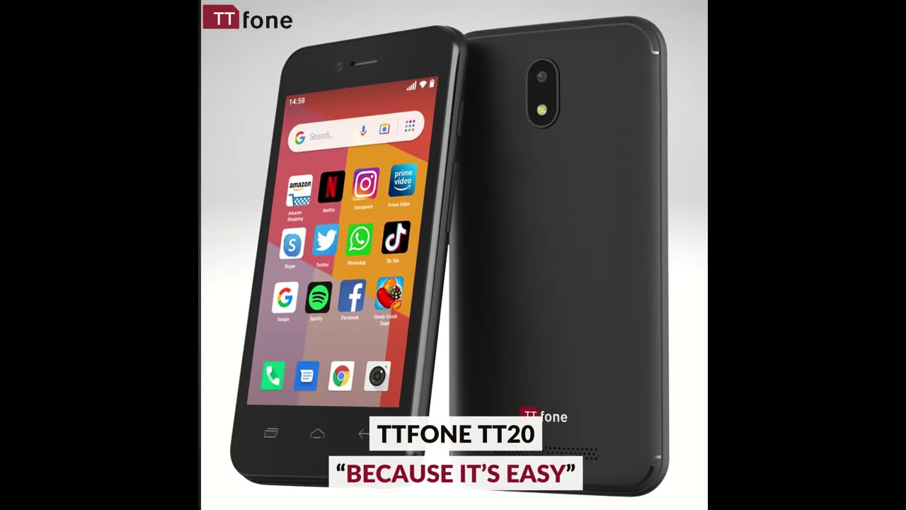 TTfone TT20 Smart 3G Mobile Phone with Android GO - 8GB - Dual Sim ...