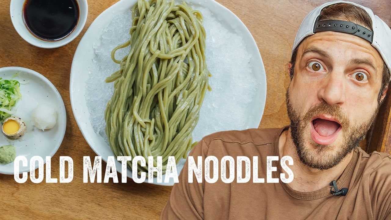 COLD Summer Matcha Udon Noodles You MUST EAT! | Jeremy Jacobowitz - YouTube