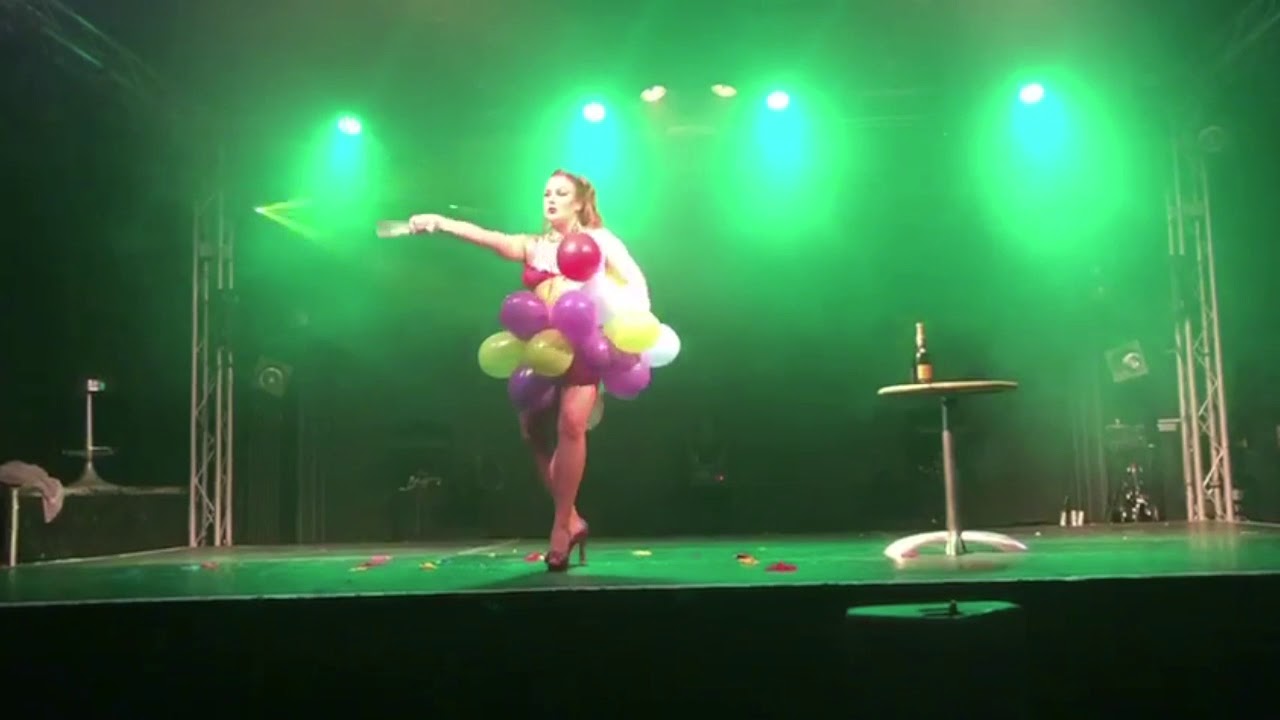 Cha Cha Le Burr Pride Burlesque Balloon Pop - YouTube