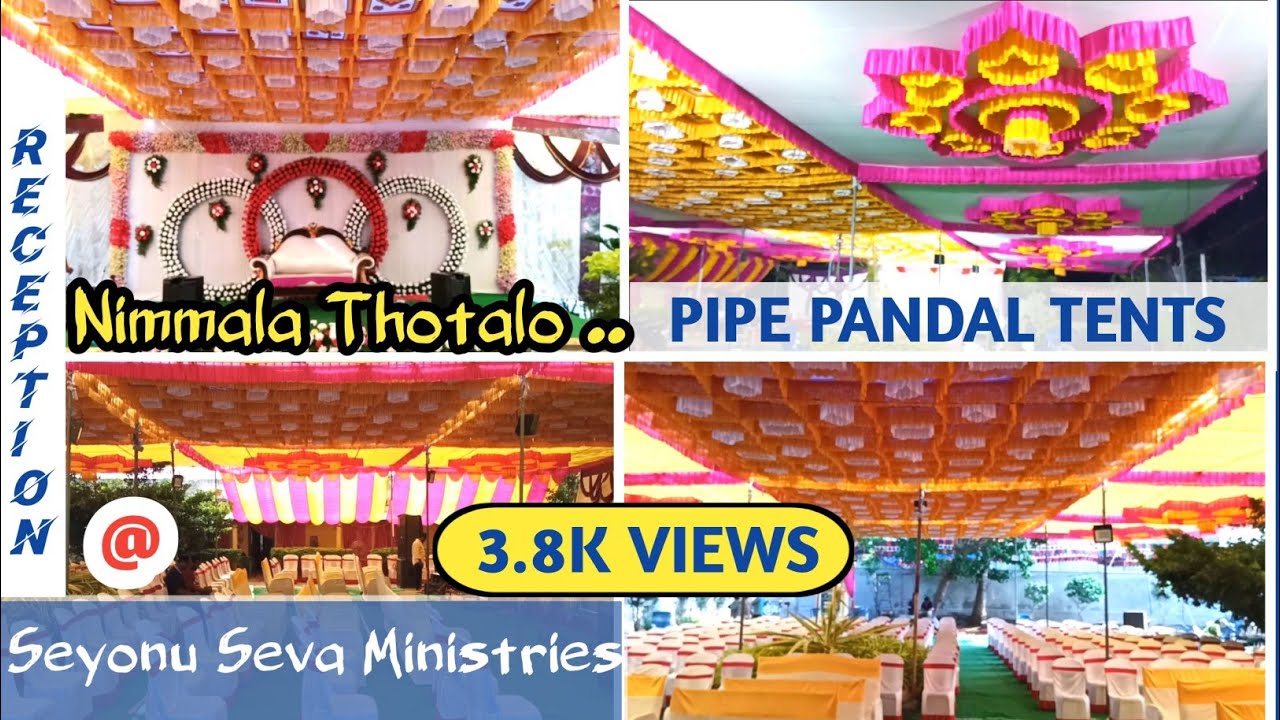 How to make Beautiful Reception with Pandal Tents ll Reception ideas ll ...
