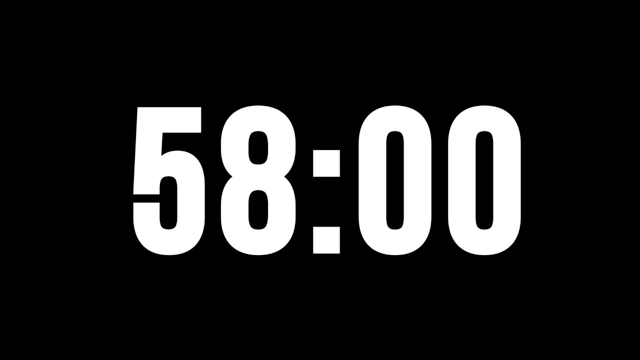 58 Minute Timer with Alarm (Countdown) - YouTube