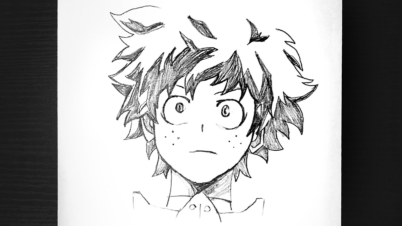 How to draw izuku Midoriya | My Hero Academia Anime Art drawing ...