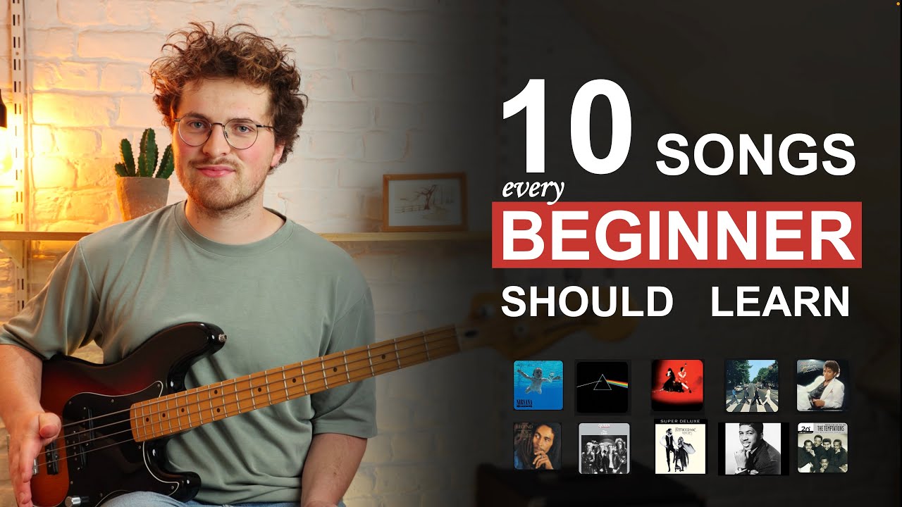10 Songs Every BEGINNER Bass Player SHOULD LEARN - YouTube