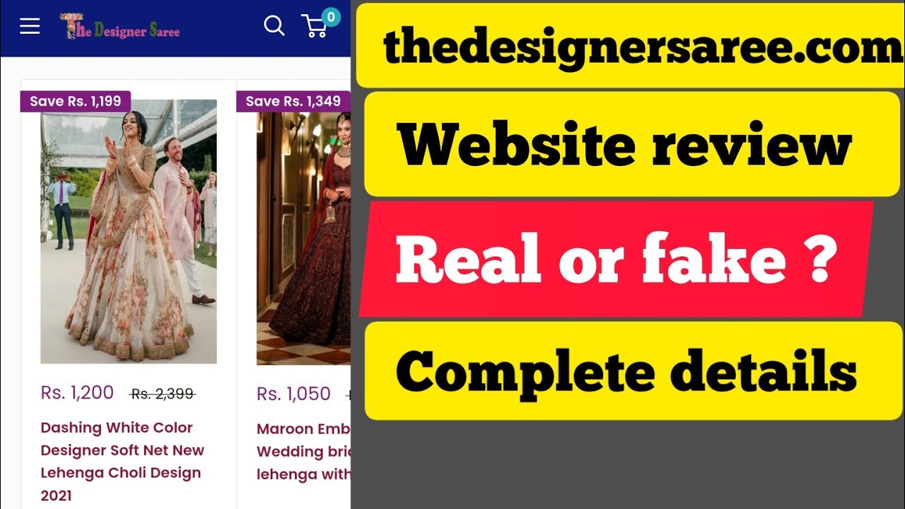 thedesignersaree.com website review |the designer saree website real or ...