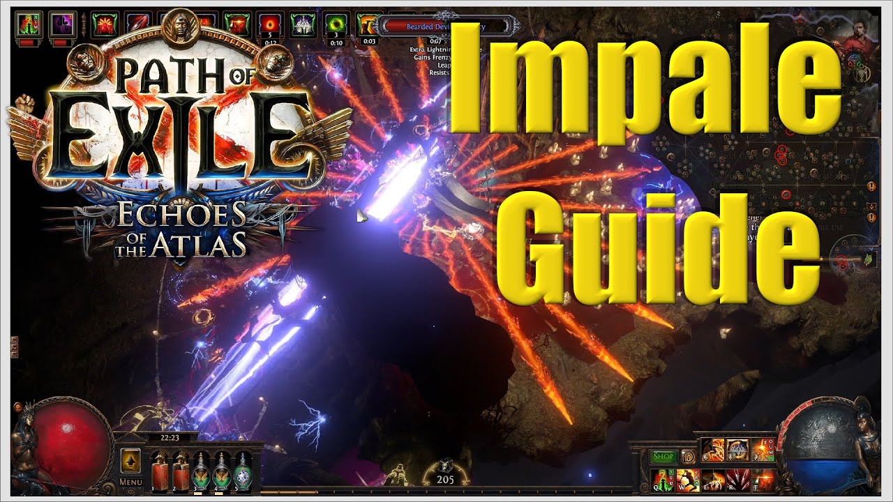 PoE - Impale Mechanics and Scaling Guide - PoE 3.13 Echoes of the Atlas - YouTube