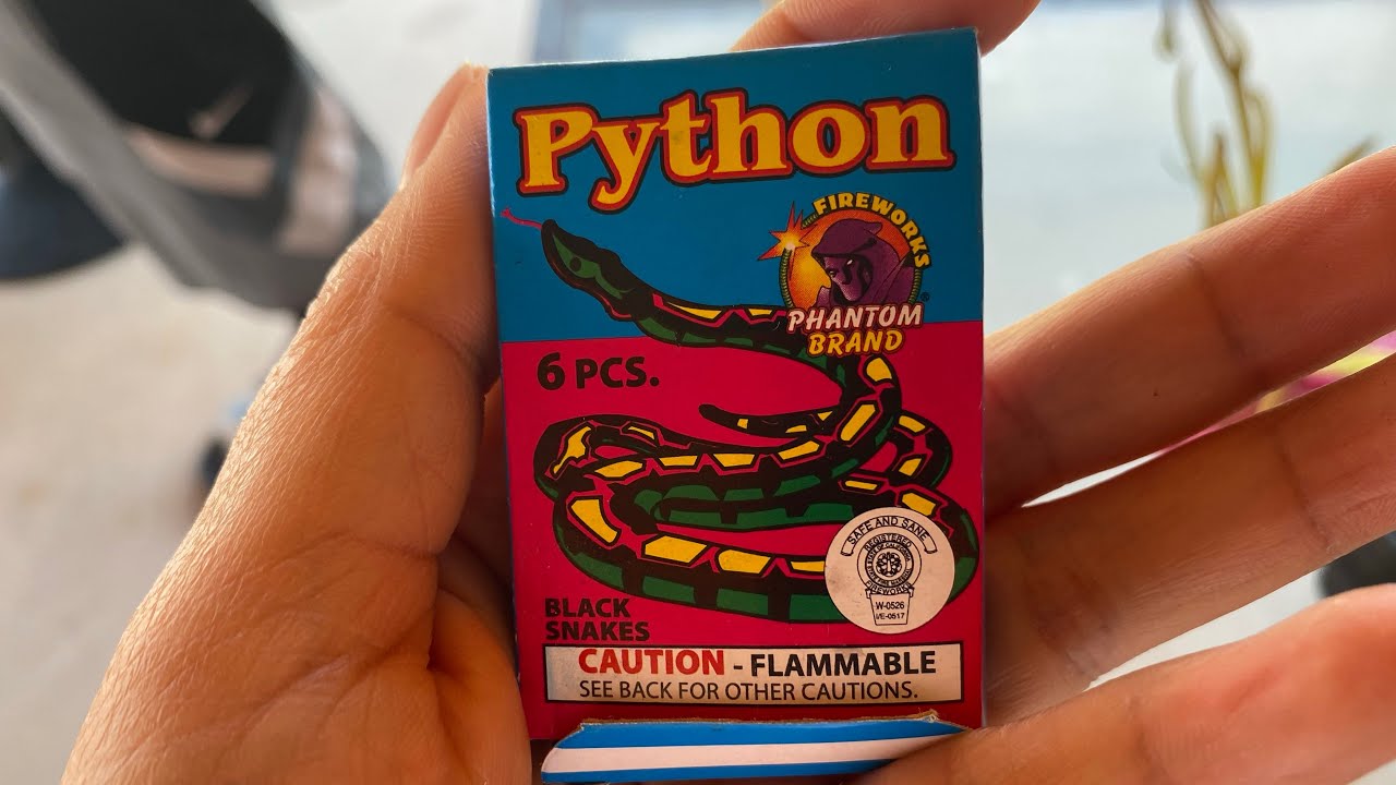 Python fireworks #phantomfireworks - YouTube