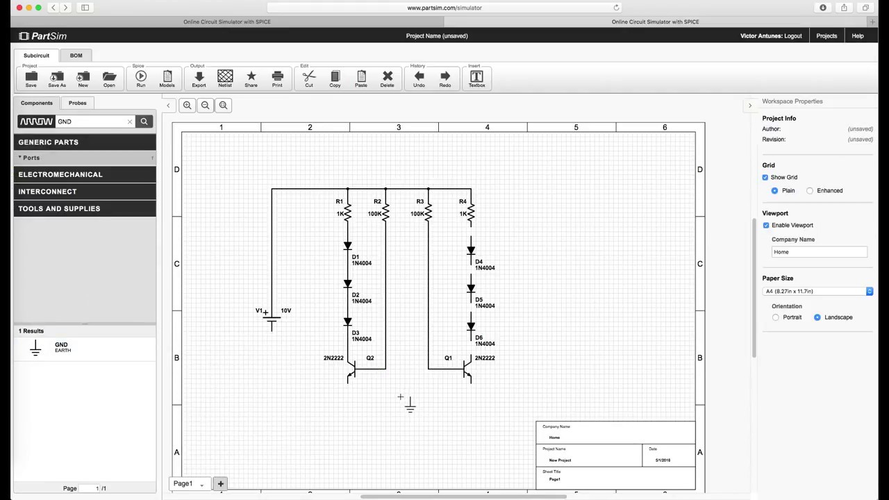 PartSim - Circuitos com TJB - YouTube