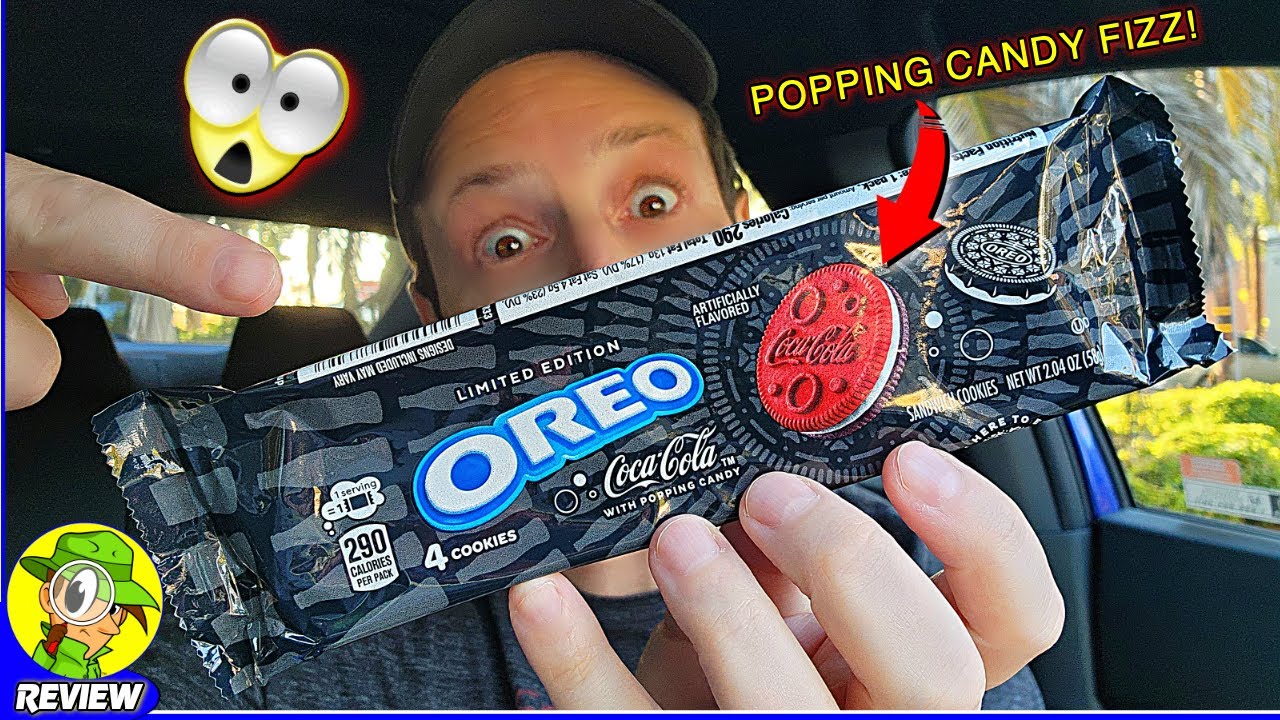 Oreo® Coca-Cola® Cookies Review 🍪🥤 Popping Candy Fizz! 🫧 Peep THIS Out ...