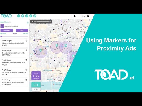 TOAD.ai - Using Markers for Proximity Ads - YouTube