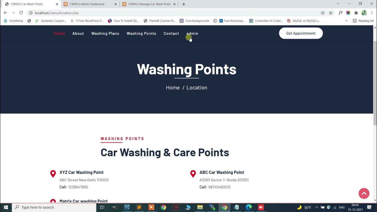Car Washing Management System using PHP and MySQL | PHPGurukul - YouTube