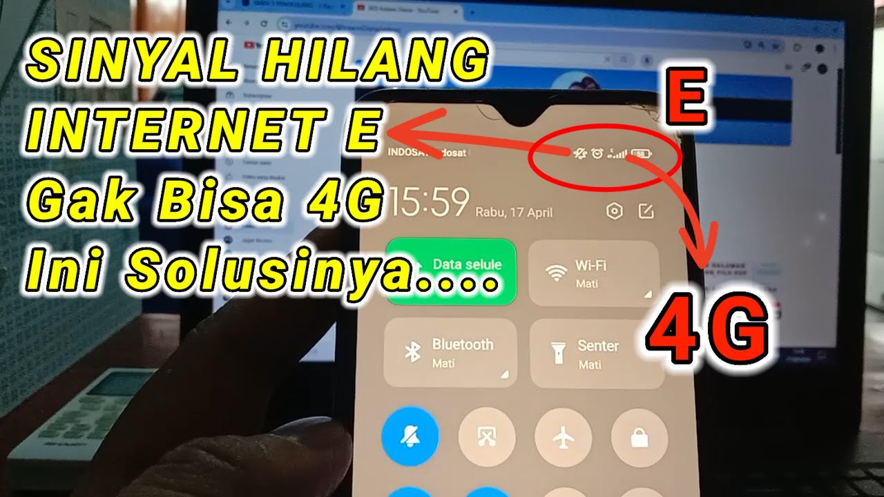 Sinyal Internet E tidak bisa 4G Semua Jenis Hp Android || Solusi ...