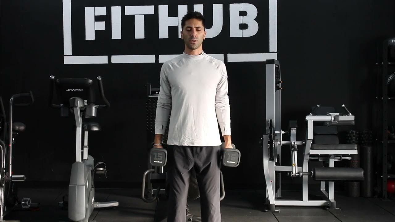 Dumbbell Standing Alternating Hammer Curl - YouTube