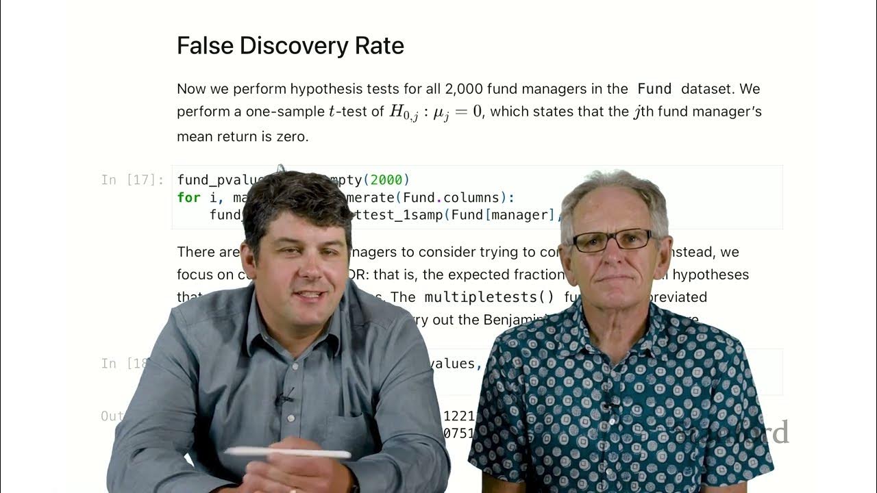 Statistical Learning: 13.Py False Discovery Rate I 2023 - YouTube