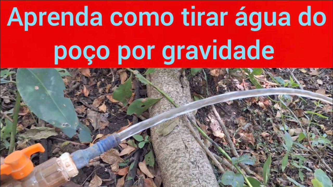 como puxar água do poço de queda natural - YouTube