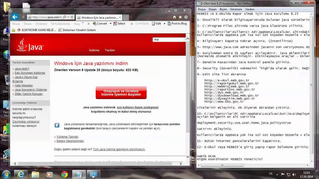 Mebbis Genel Dersler Ders 1 - Java Kurulumu ve Rapor İşlemleri - YouTube