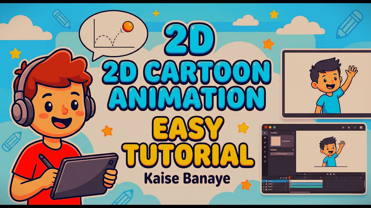 Adobe Animate CC: 2D Cartoon Animation Kaise Banaye? (Easy Tutorial in ...