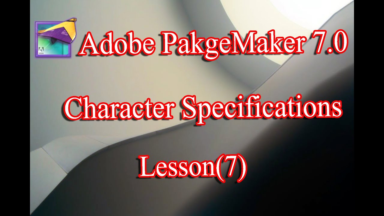 How To Make Character Specifications In Adobe PageMaker 7.0 Lesson (7 ...