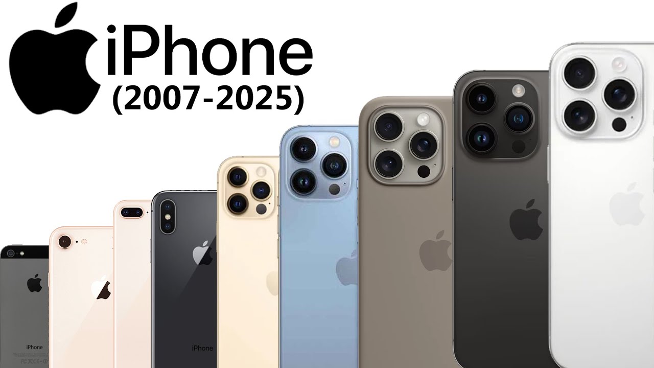 The Ultimate iPhone Evolution: Every Model from 2007 to 2025 - YouTube