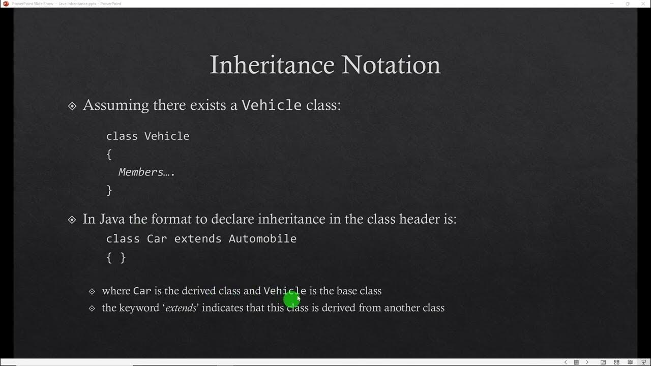 Java Inheritance Intro Youtube