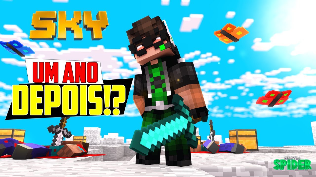 minecraft SKYWARS joguei na REDESKY depois de um ano! - YouTube
