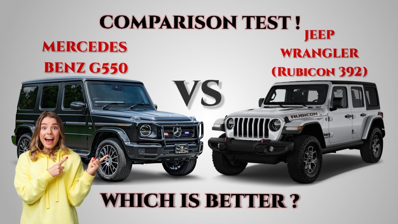 2023 Mercedes Benz G550 vs Jeep Wrangler (Rubicon 392) - YouTube