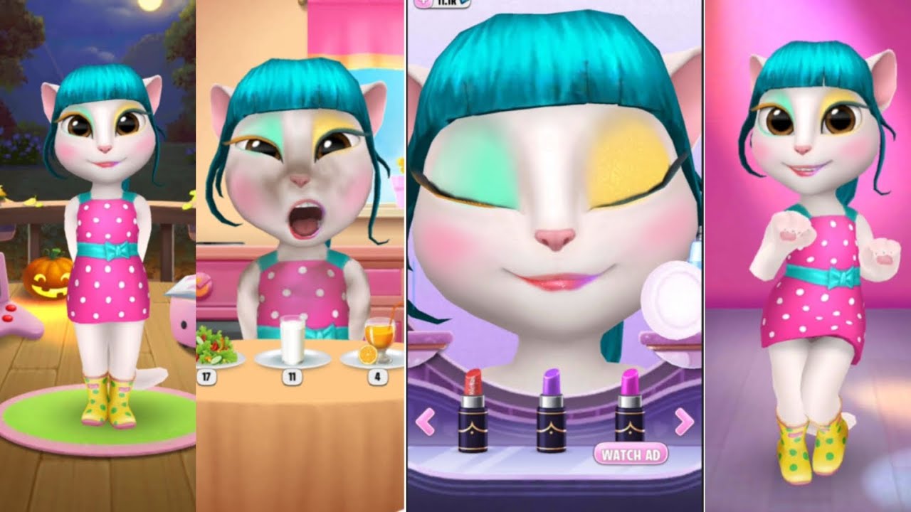 MY TALKING ANGELA ANGRY BEAUTIFUL EAT SWIM BRUSH TEATH DANCE ANGELA AND ...