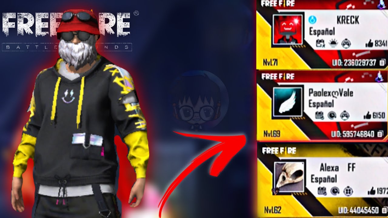 ID DE YOUTUBERS FAMOSOS EN FREE FIRE 2022| PAOLEXUZ, KREK GAMER, HARRIX ...