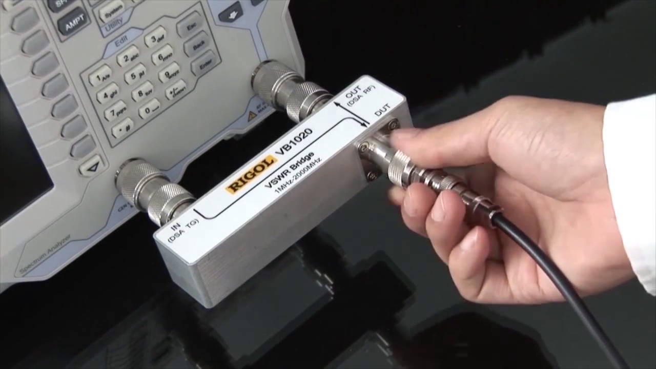 RIGOL Spectrum Analyzer - Using the VSWR Bridge to Measure Antenna by ...