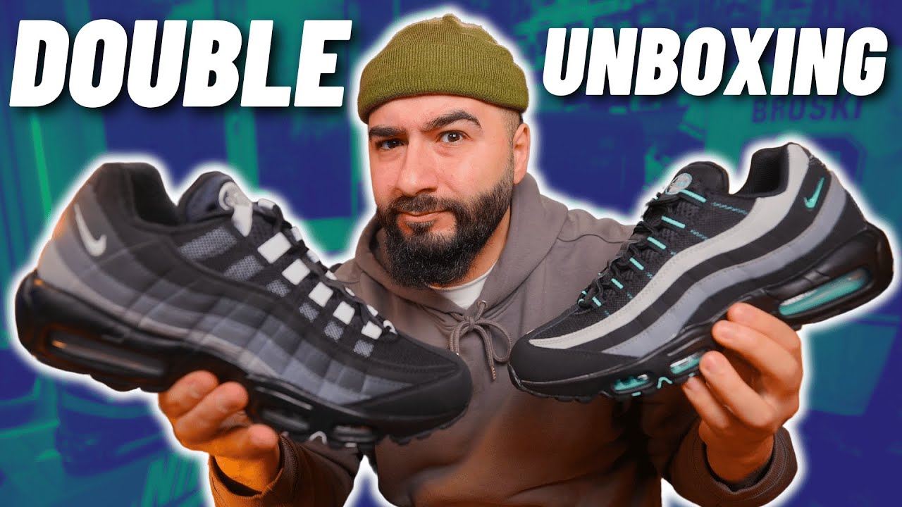 Air Max 95 Jade Jewel & Reverse Dust DOUBLE UNBOXING - YouTube