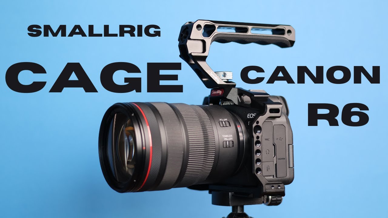 mounting a cage from smallrig on a canon R6 - YouTube