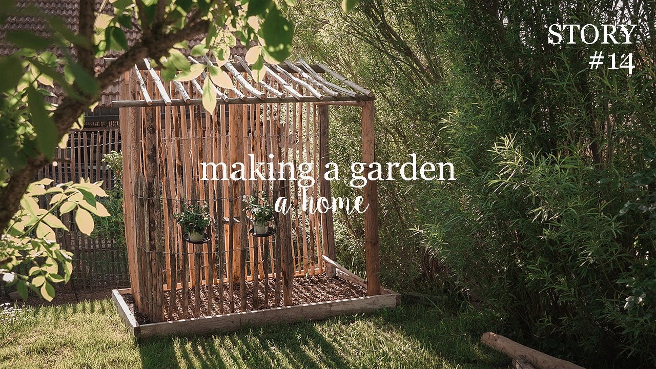garden makeover: building a bean house & planting potatoes 🌿 | Story 14 ...