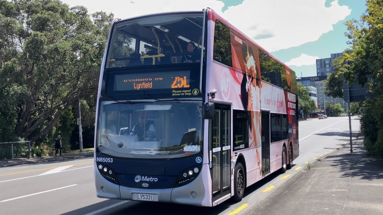 New Zealand/NZ Auckland Double Decker Bus - 25L: From City Centre to ...