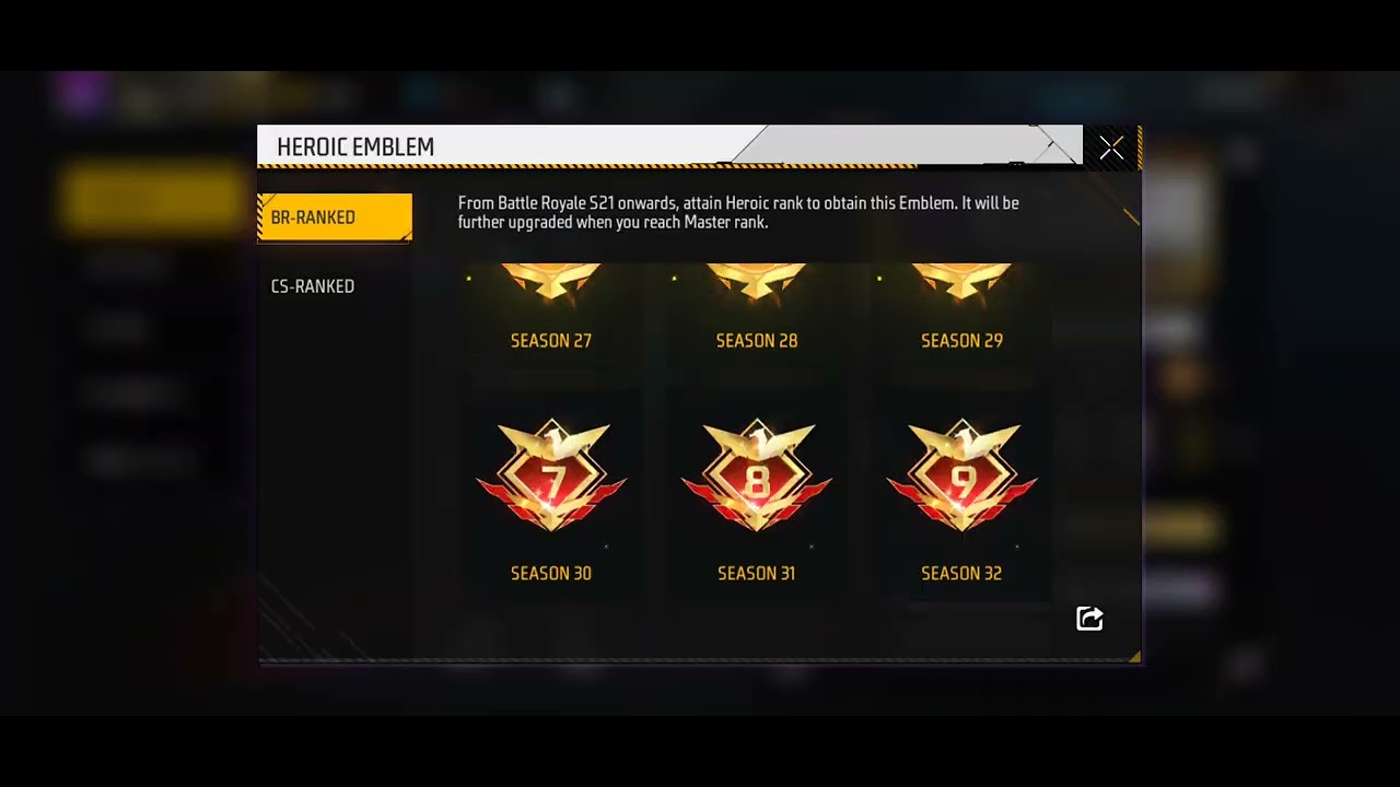 HIROIC HI HIROIC CS RANK 3 BAR HIROIC BR RANK 10 BAR HIROIC CS RANK ...